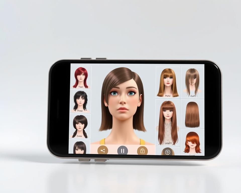 Experimente cortes de cabelo virtuais com o app para simular cortes de ...